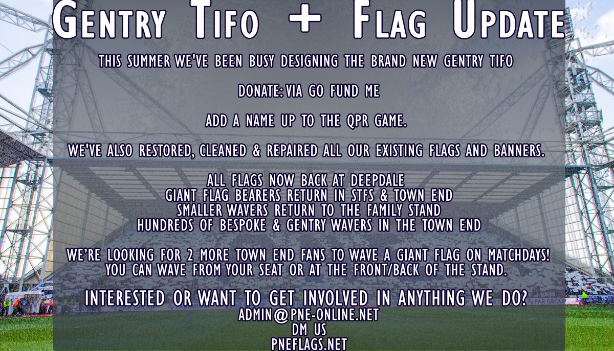 PNE Flags - Gentry Tifo — a tribute unique to The Gentry | Page 8 | PNE Online